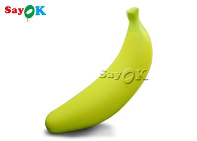 China 1.5m Hanging PVC Inflatable Banana Balloon with 16 LED Lights for Event Decoration for sale