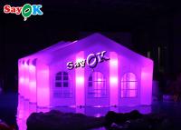 China Custom 10x7m White Oxford Cloth Inflatable Wedding Tent with LED Lighting - 33x23ft Event Shelter for sale