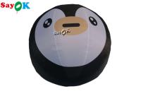 China 1m 3.3ft Small Christmas Decor Inflatable Penguin With Led Light for sale