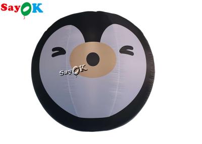 China 2m Black Inflatable Penguin Decoration with LED Light for Outdoor Party for sale
