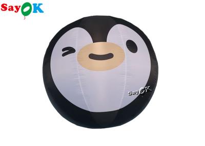 China 6.6ft Inflatable Penguin Character Model with LED Light for Stage Decoration for sale