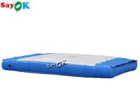 China Inflatable Water Jump Pad 2m Blue White Kids Bouncer for Amusement Park for sale