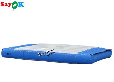China Inflatable Water Jump Pad 2m Blue White Kids Bouncer for Amusement Park for sale