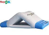 China Inflatable Water Iceberg 3x2x1m White Double Water Slide for Pool Lake Park for sale