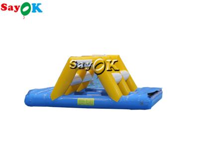 China Inflatable Water Trampoline 3x2x1m PVC Arch Bridge Obstacle Course for Pool Lake for sale