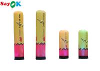 China LED Tube Inflatable Pillar 0.46x1.22m with Blower Pink Yellow for Event Decoration for sale