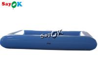 China Sayok Commercial Inflatable Swimming Pool 4x4x0.6m with Air Pump - 0.6mm PVC Construction for Water Amusement Parks for sale