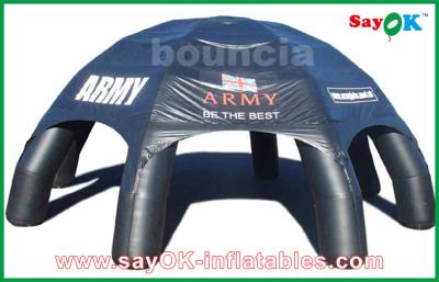 China Customized Large Inflatable Camping Tent 4x4m Oxford Cloth PVC Tarpaulin Cube Tent for sale