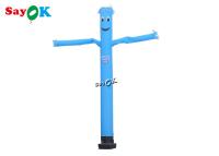 China 5m Blue Inflatable Air Dancer with Blower - Single Leg Waving Tube Man for Advertising for sale
