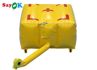 China Custom Inflatable Fire Fighting Airbag 2x2x1mH Emergency Rescue Safety Air Cushion PVC for sale