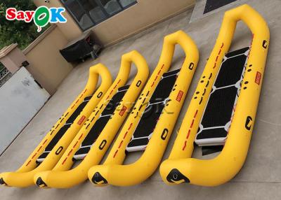 China Yellow PVC Inflatable Rapid Deployment Rescue Boat 3.6m x 1.5m with 650W Blower for Water and Ice Emergency Response for sale
