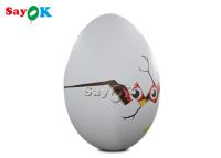 China Custom Inflatable Easter Eggs Decoration Colorful Bird Eggs Shape Balloon 1m for sale