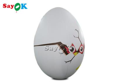 China Custom Inflatable Easter Eggs Decoration Colorful Bird Eggs Shape Balloon 1m for sale