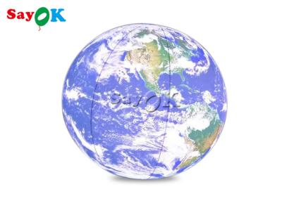 China 60-Inch Inflatable Planet Lighting Decoration with White LED Lights - 1.52m Diameter PVC Material for Events for sale