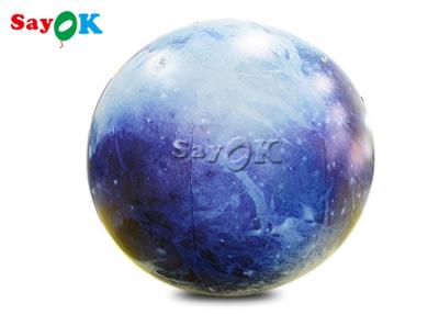China Custom 40 Inch Inflatable Pluto Planet Balloon 0.25mm PVC Decoration for sale