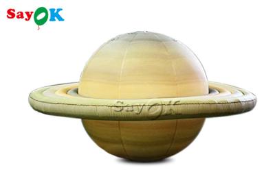 China 0.25mm PVC 60 Inch Inflatable Saturn Planet Balloon for Educational Institutions for sale