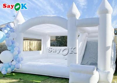 China Commercial 5m 16.5ft Wedding Bounce Castle with Slide for Kids Adults for sale