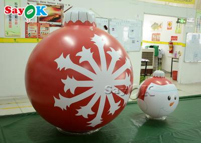 China Holiday Party Hanging Decoration Inflatable Snowflake Balloon for sale