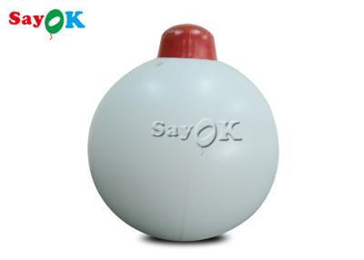 China 1.5m 5ft White Inflatable Christmas Balloon for Event Advertising Decoration for sale