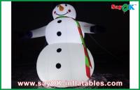 China Outdoor 5m Giant Inflatable Christmas Snowman Decoration with LED Lighting and 210D Oxford Cloth for sale