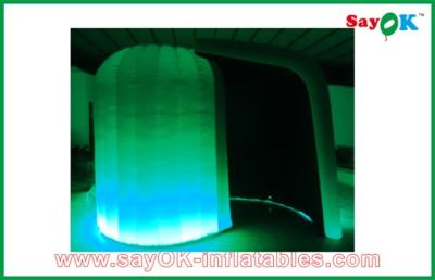 China Custom Inflatable Dome LED Photo Booth 2.4m Wedding Party Prop 100-240V for sale