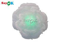 China 1m 3.3ft Inflatable LED Rose Flower Ceiling Wall Hanging Wedding Decoration with Blower for sale