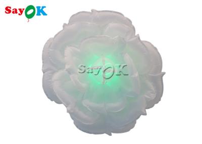 China 1m 3.3ft Inflatable LED Rose Flower Ceiling Wall Hanging Wedding Decoration with Blower for sale