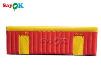 China Inflatable Fire Education House 8m 26.5ft Fire Retardant Tent for Fire Drill Training for sale