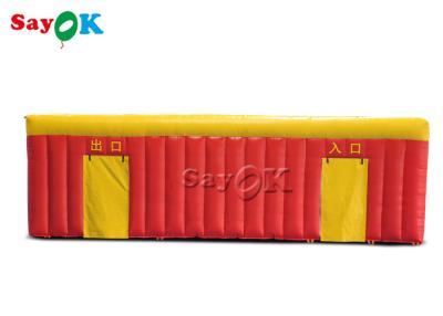 China Inflatable Fire Education House 8m 26.5ft Fire Retardant Tent for Fire Drill Training for sale