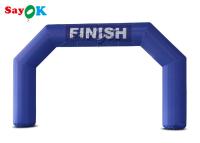 China Inflatable Race Arch 6m 20ft Blue Heavy Duty PVC Start Finish Line Arch for sale