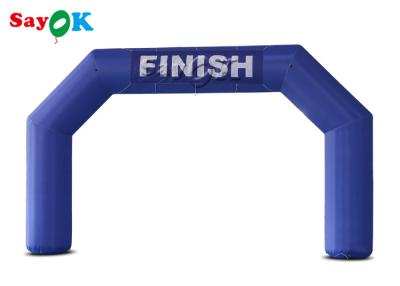 China Inflatable Race Arch 6m 20ft Blue Heavy Duty PVC Start Finish Line Arch for sale