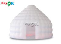 China Inflatable Igloo Tent 4m 13ft with LED Lighting Dome Yurt for Outdoor Camping Events for sale