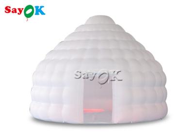 China Inflatable Igloo Tent 4m 13ft with LED Lighting Dome Yurt for Outdoor Camping Events for sale