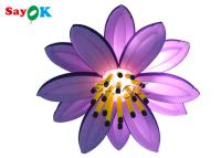 China Customized 10ft Inflatable LED Lily Flower Decoration for Wedding Christmas Event for sale