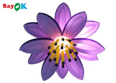 China Customized 10ft Inflatable LED Lily Flower Decoration for Wedding Christmas Event for sale