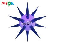 China 1.5m 5ft Ceiling Hanging Inflatable LED Star Decoration for Club Stage Party Event for sale
