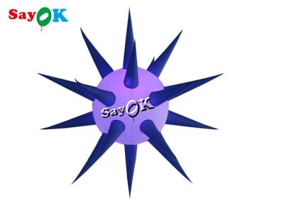 China 1.5m 5ft Ceiling Hanging Inflatable LED Star Decoration for Club Stage Party Event for sale