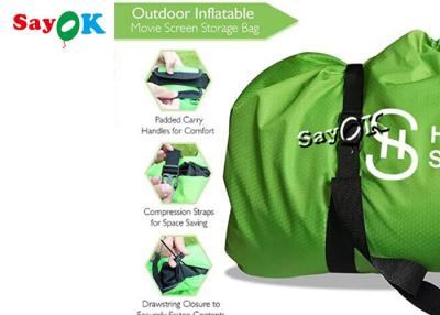 China Reusable Outdoor Inflatable Movie Screen Storage Bag Custom Logo Cotton Canvas for sale
