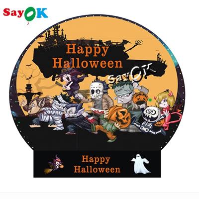 China Custom Inflatable Halloween Snow Globe 5m Outdoor Indoor Decoration with CE Blower for sale