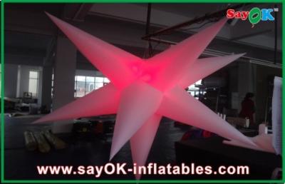 China Customized Party Event Decoration Inflatable Hanging LED Light Star for sale