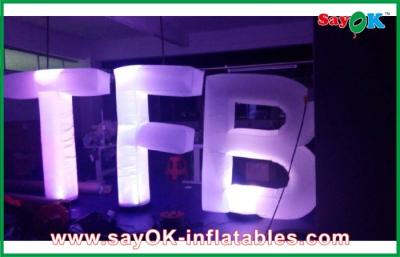 China Custom 1-3M Inflatable Advertising Letters - 210D Oxford Cloth with CE/UL Certified Blower for sale