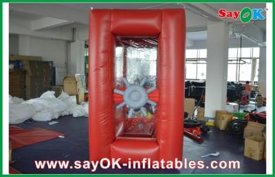 China 0.4mm PVC Inflatable Money Booth 2 Year Warranty Custom Size Outdoor Advertising for sale