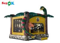China Custom Inflatable Dinosaur Jumping Castle Bouncer for Kids with 2.5m Slide for sale
