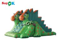 China Commercial Inflatable Dinosaur Dry Slide 0.55mm PVC Toddler Bouncy Slide for Outdoor Park for sale