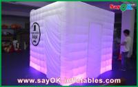 China Portable Inflatable Photo Booth Kiosk Tent 2.5m with LED Lighting and CE Blower for sale
