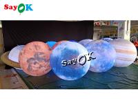 China LED Lighting Hanging Inflatable Eight Planets - 0.25mm PVC Material in 40-inch and 60-inch Diameter Sizes for sale