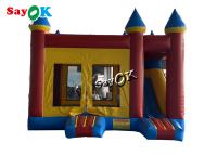 China 5.18m 17ft Inflatable Bouncy Castle with Slide for Kids Commercial Grade PVC for sale