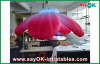 China 1.5m Pink Hanging Inflatable LED Flower Party Decoration with Remote Control for sale