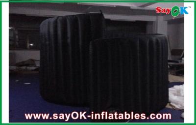 China 210D Oxford Cloth Inflatable Photo Booth Kiosk Tent 3x3x2.5m with LED Lights for sale