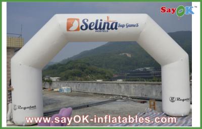 China Custom Inflatable Arch 0.4mm PVC Finish Line Gantry for Event Decoration 7x4m for sale